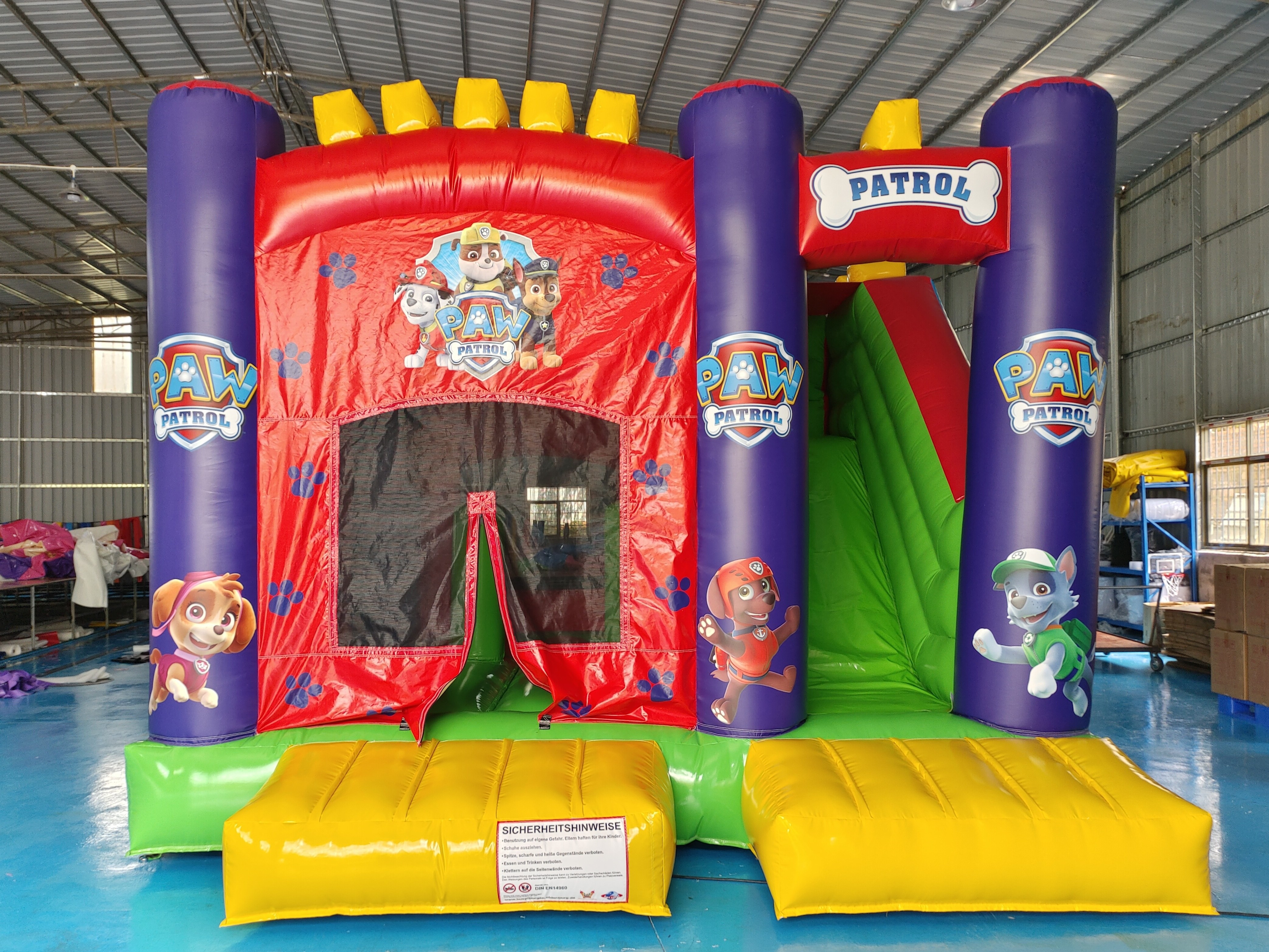 Funny Party Playground Inflatable Games Patrol Cartoon Inflatable ...